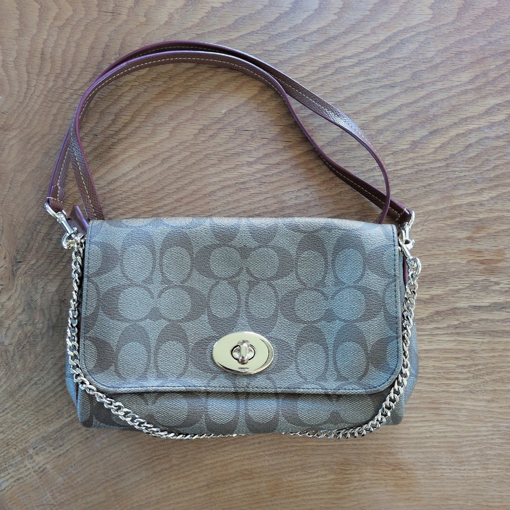 Coach Mini Ruby Crossbody Bag In Signature Print - Gem